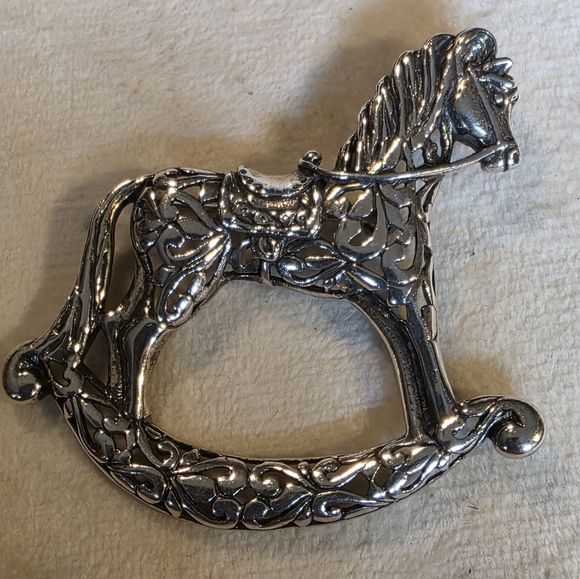 Jezlaine | Jewelry | Vintage Jezlaine Sterling Silver Rocking Horse ...